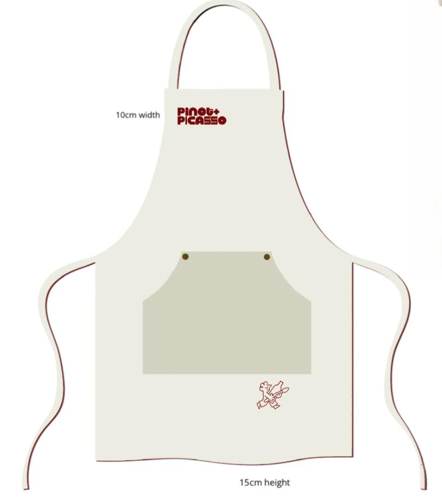 Pinot & Picasso Artist Apron - Canvas Colour - Pinot Stock UK